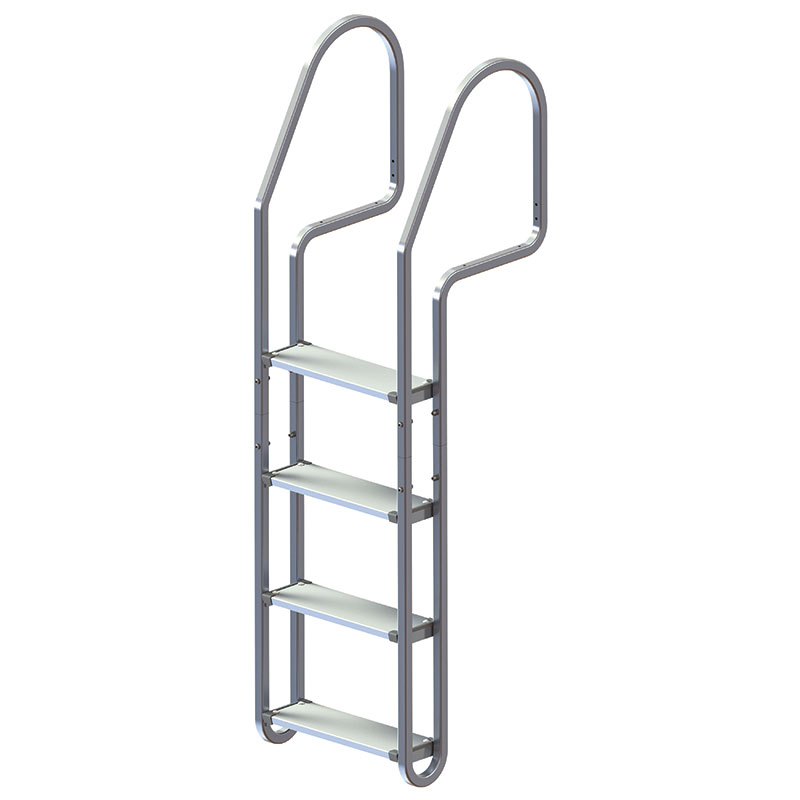 Dock Ladder - Dock Edge Quick Release Aluminum 3, 4 & 5 Step Options ...