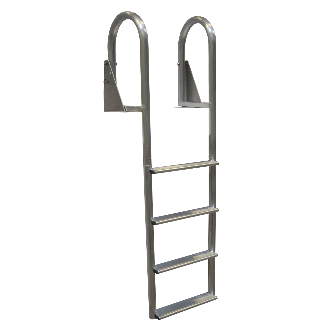 Dock Ladder - Dock Edge Wide Step Welded Aluminum Flip-Up 3, 4, 5 & 7 ...