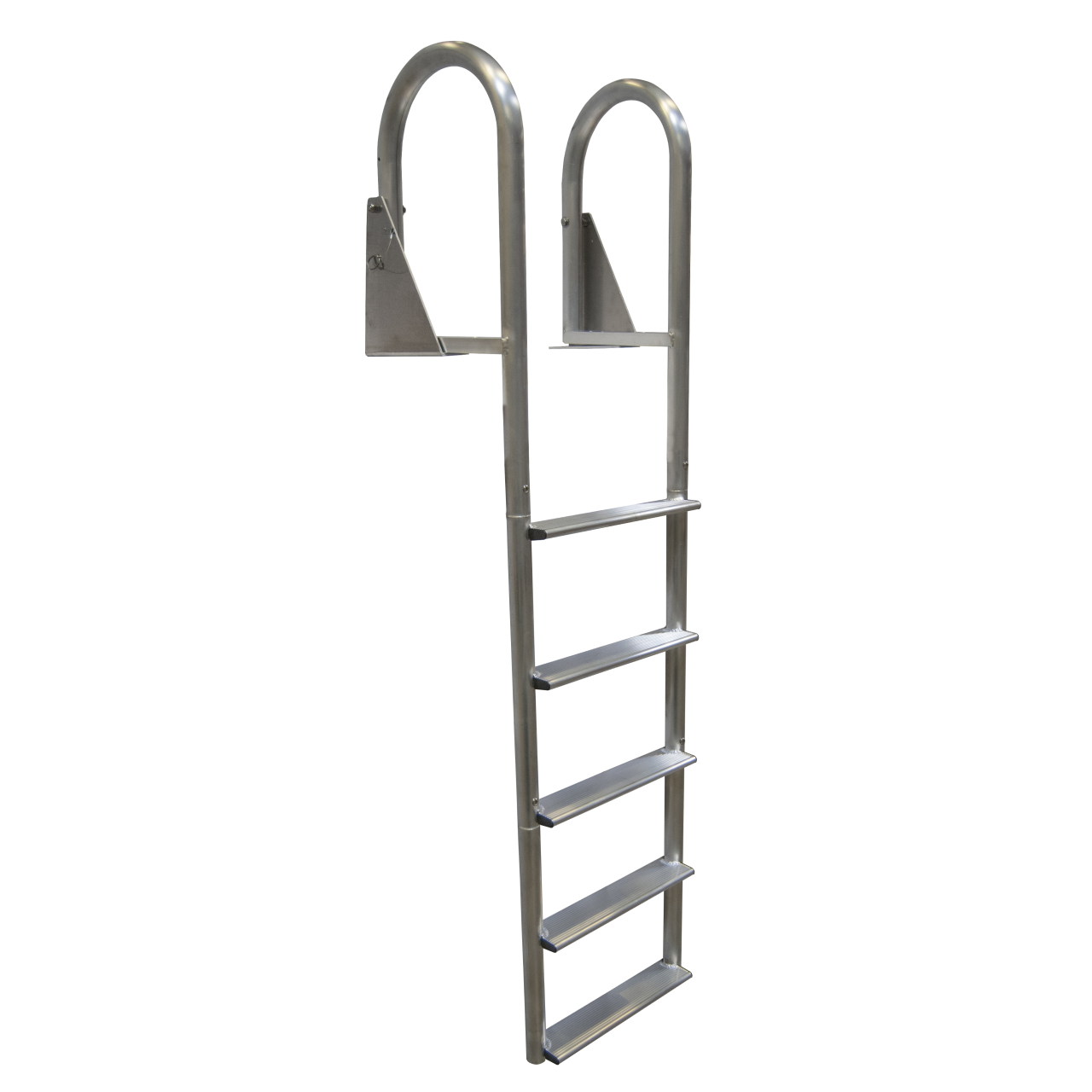 Dock Ladder - Dock Edge Wide Step Welded Aluminum Flip-Up 3, 4, 5 & 7 ...