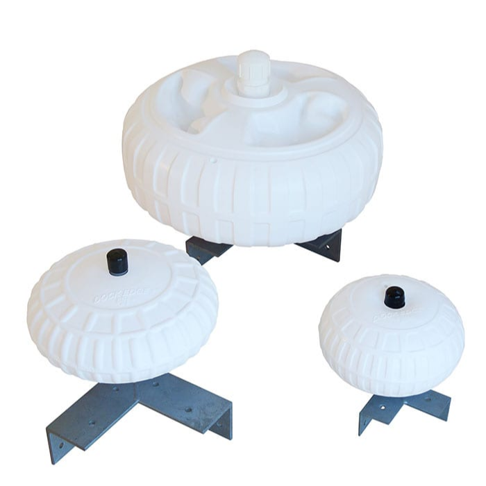 Dock Edge Dock Corner Wheels - White (3 Sizes) — DIY-Docks.com