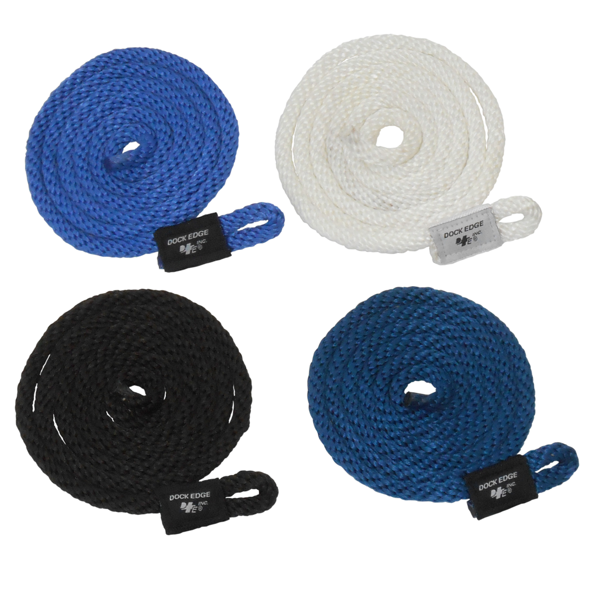 Dock Edge Pro Fender Lines 2 Pack (4 Colors & 2 Sizes) — DIY-Docks.com
